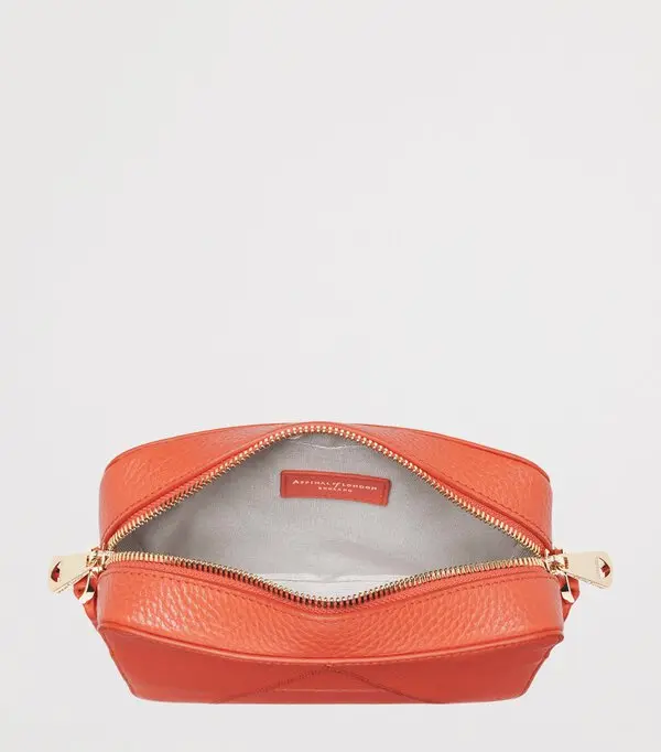 ASPINAL OF LONDON Leather Camera Bag With Logo Detail