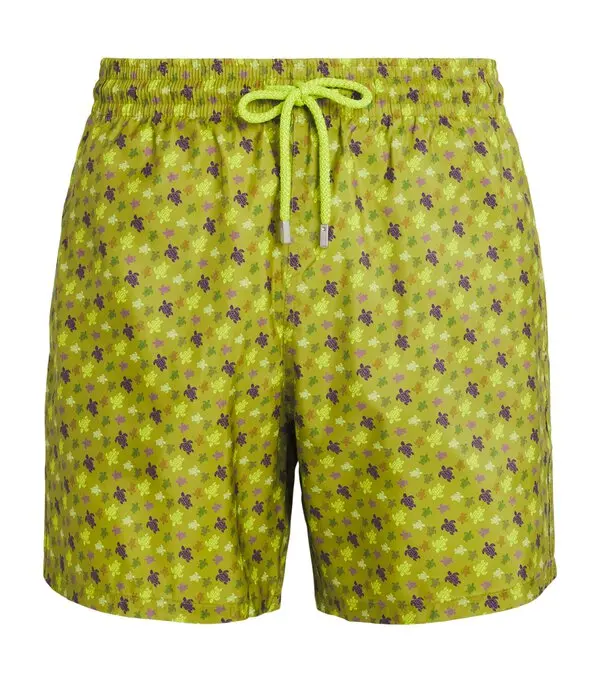 Vilebrequin Micro Ronde Des Tortues Swim Shorts - Green