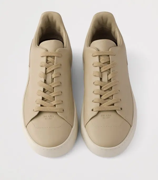 Prada Leather Court Sneakers