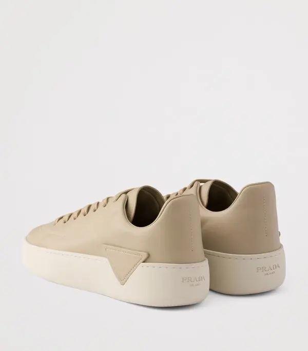 Prada Leather Court Sneakers