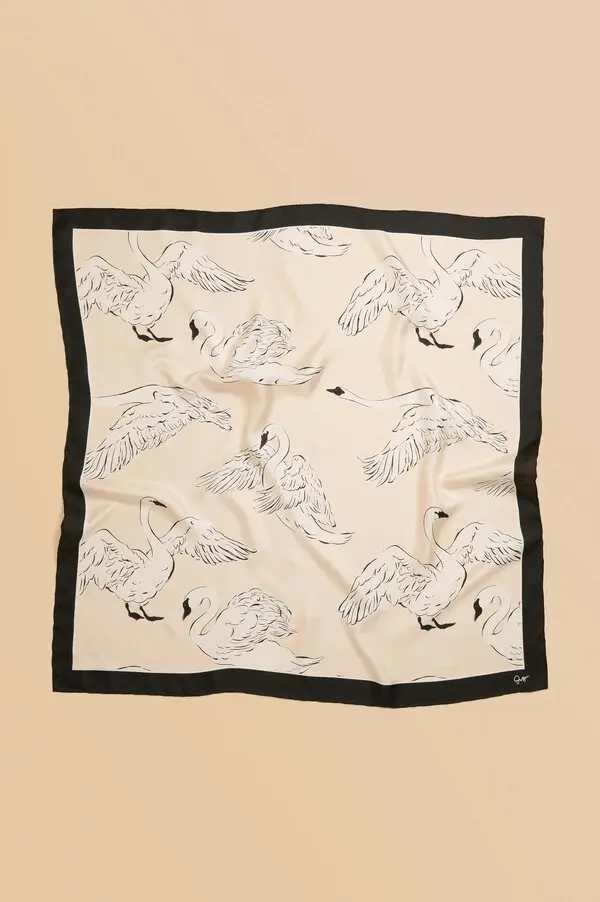Olivia Von Halle Dunaway Blanca Swan Scarf