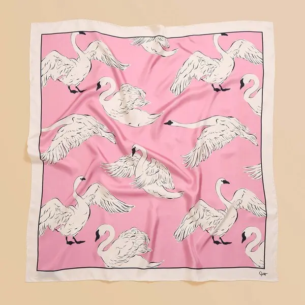 Olivia Von Halle Dunaway Selene Swan Scarf