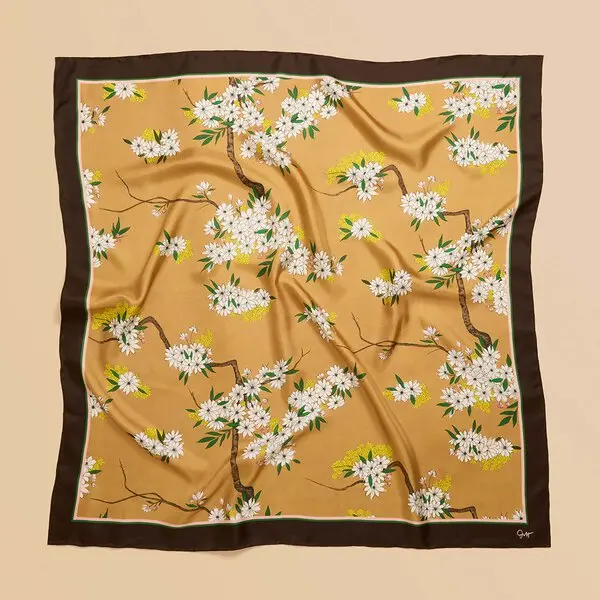 Olivia Von Halle Dunaway Carmena Blossom Scarf