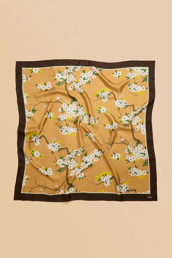 Olivia Von Halle Dunaway Carmena Blossom Scarf