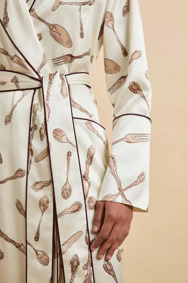 Olivia Von Halle Capability Sevilla Silverware Robe