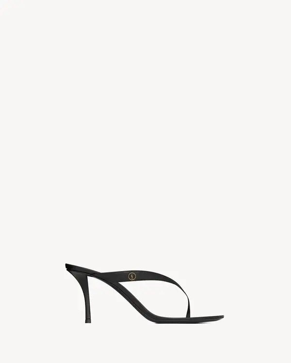 Saint Laurent Sue Mules In Smooth Leather