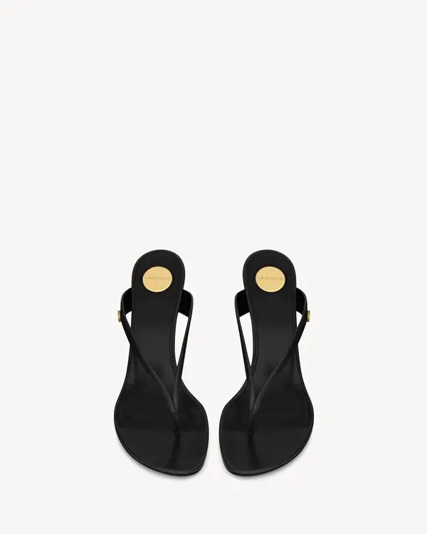 Saint Laurent Sue Mules In Smooth Leather