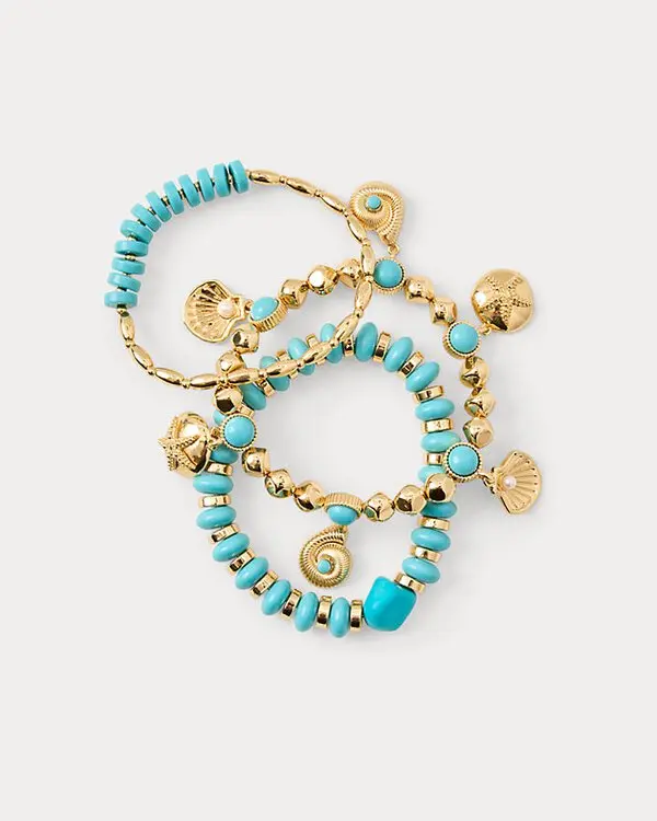 Lilly Pulitzer® Shell Shine Bracelet Set - Day Dream Blue
