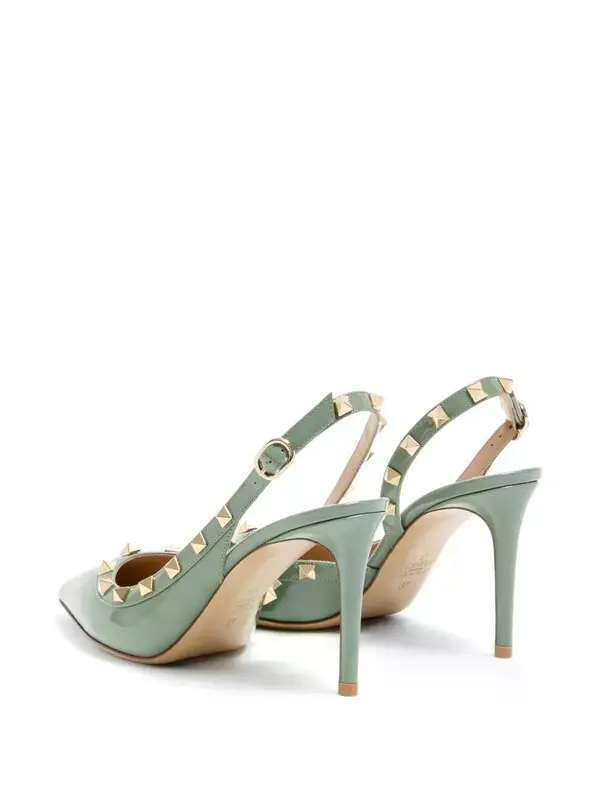 Valentino Garavani Rockstud Patent Slingback Pumps