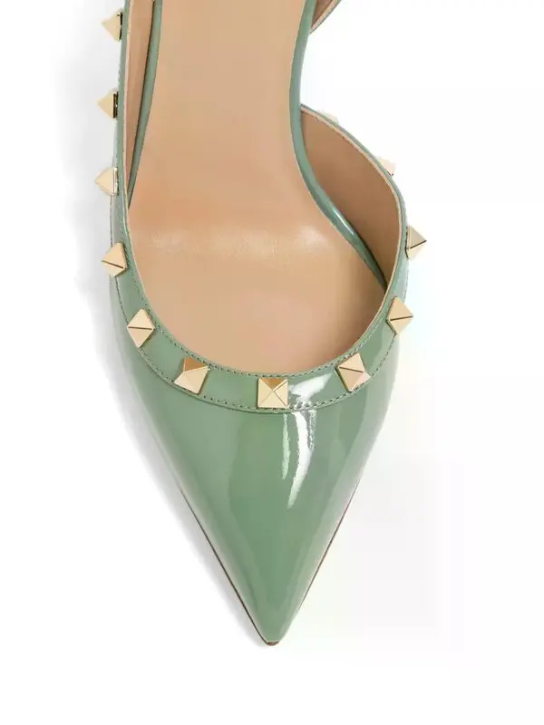 Valentino Garavani Rockstud Patent Slingback Pumps