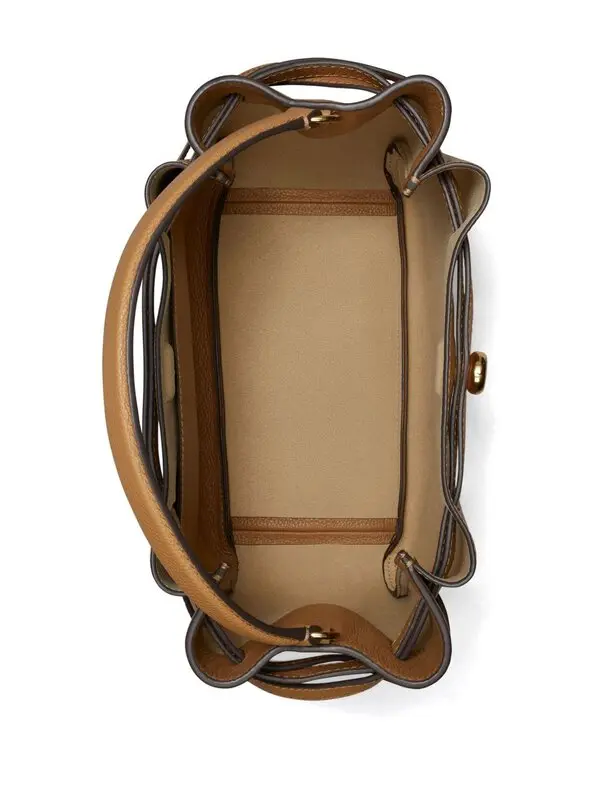 Tory Burch Romy Leather Bucket Bag - Brown