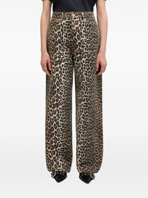 GANNI Organic Cotton Denim Jeans - Multi