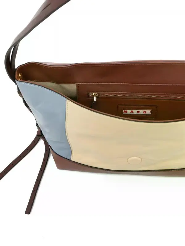 Marni Colour-block Leather Shoulder Bag