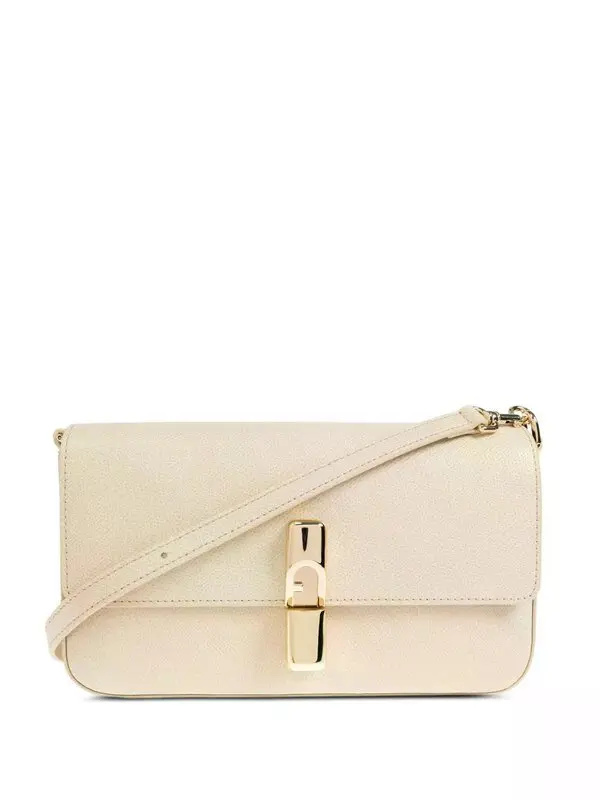 Furla Leather Shoulder Bag - Neutrals