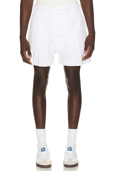 Lacoste Poplin Shorts - Blanc