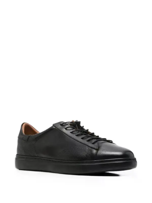 ALBERTO GOZZI Perforated Leather Lace-up Sneakers