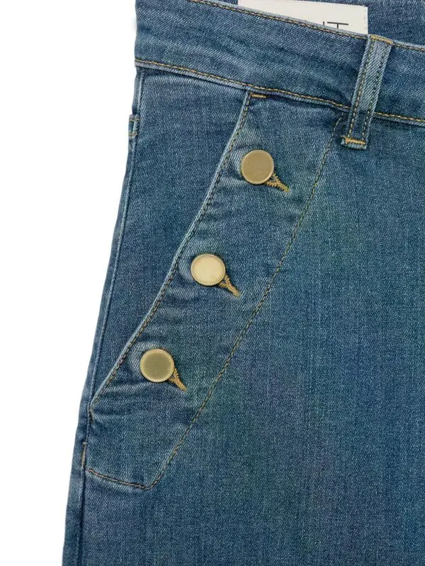 Gant Button Detail Flare Jeans