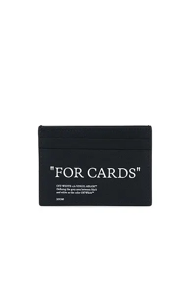 Off-White Quote Card Case - Sky