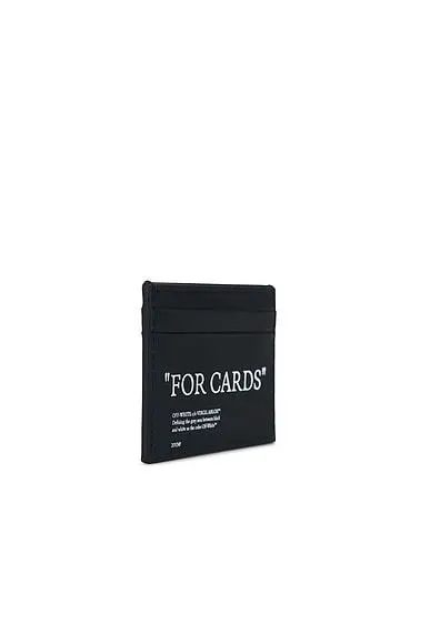 Off-White Quote Card Case - Sky