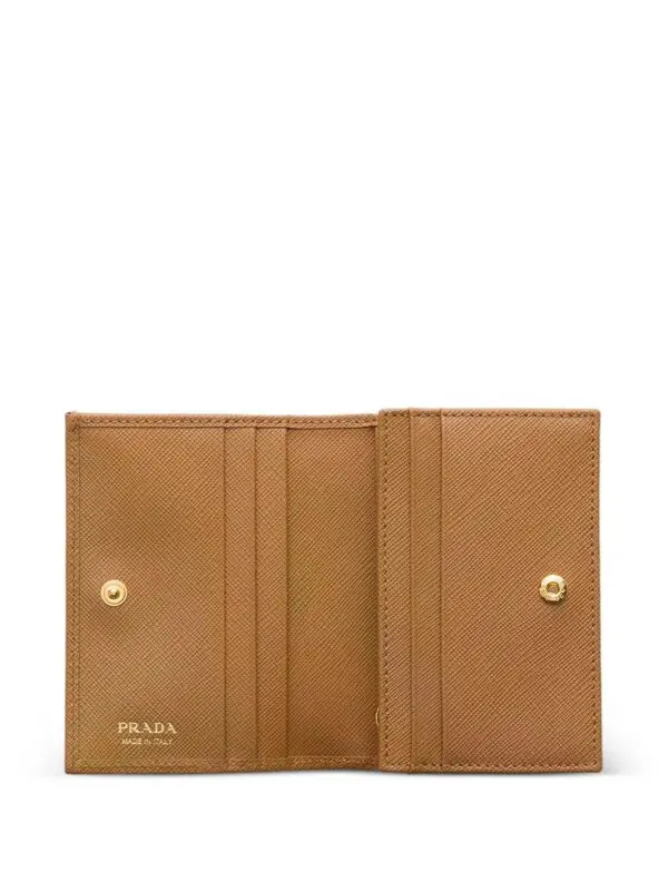 Prada Small Saffiano Leather Wallet - Brown