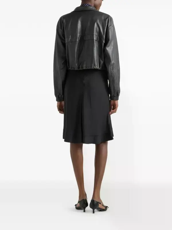 Prada Nappa Leather Zip-up Jacket