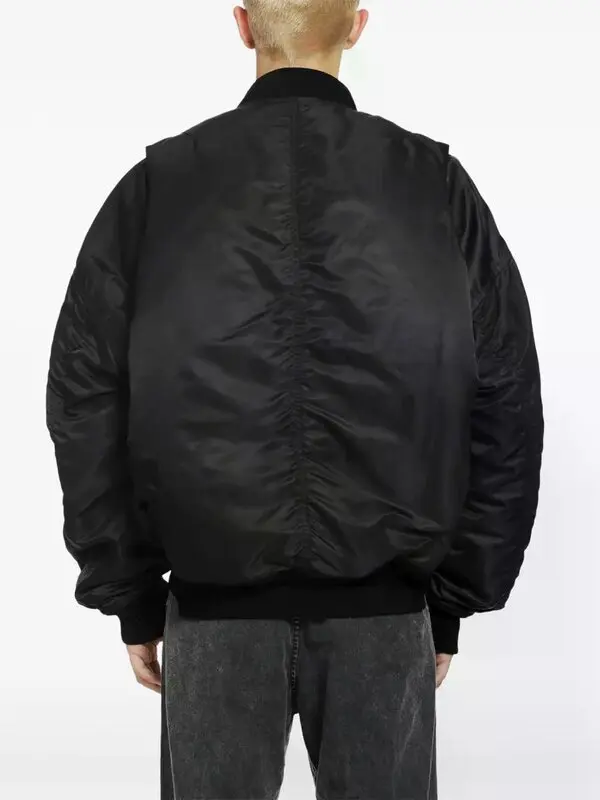 Mihara Yasuhiro Layered Satin Bomber Jacket