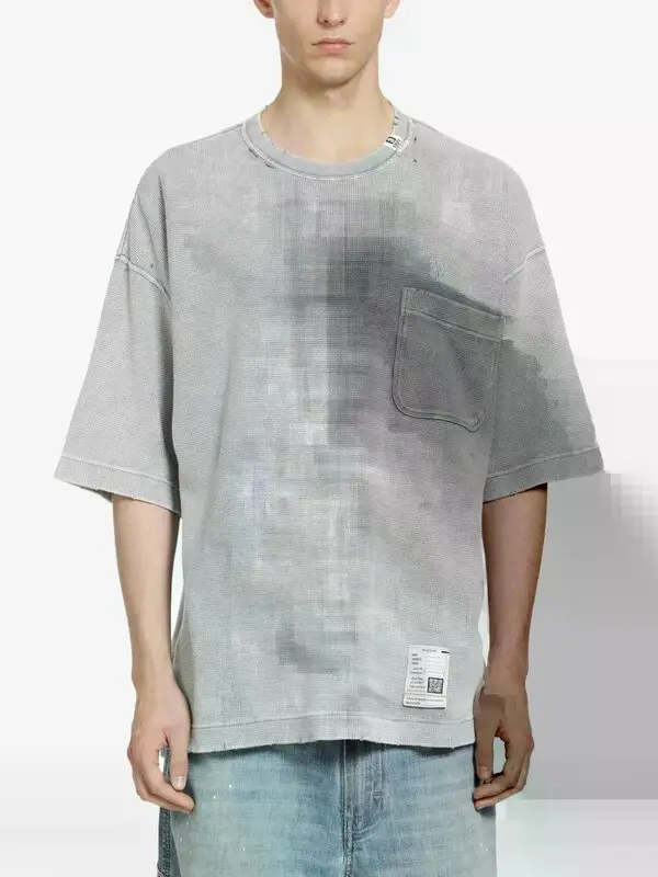 Mihara Yasuhiro Waffle-knit T-shirt