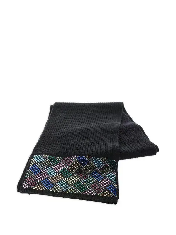 Kurt Geiger Crystal Kensington Scarf - Black