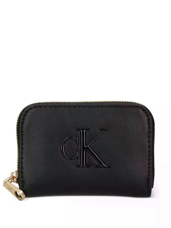 Calvin Klein Embossed-logo Wallet - Black