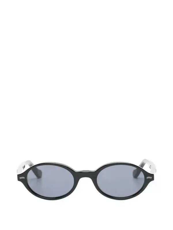 KYME Russell Round-frame Sunglasses - Black