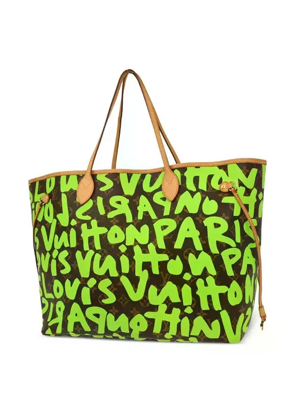 LOUIS VUITTON Monogram Graffiti Neverfull Gm - Brown