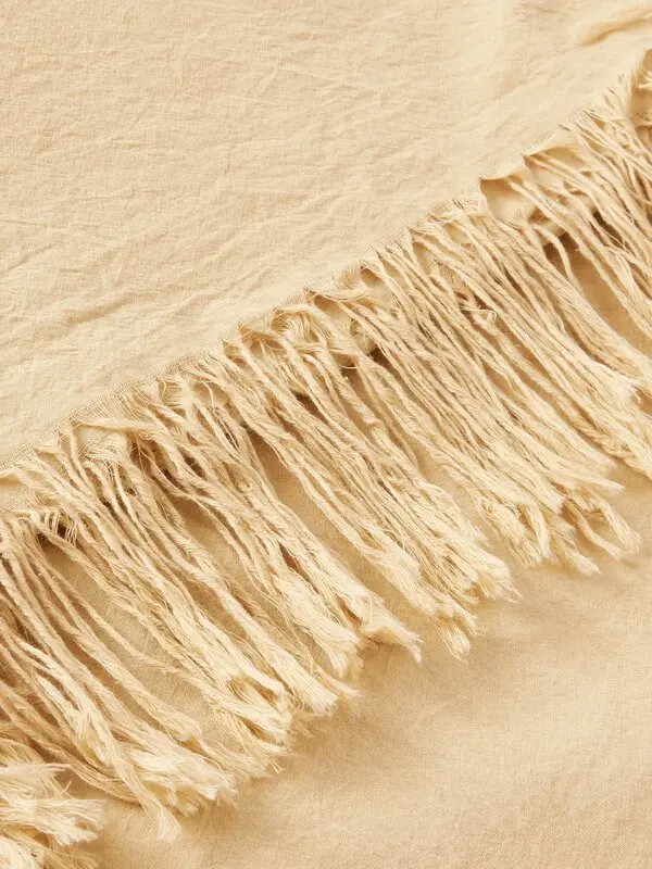 THE ROW Parla Fringed Cotton Scarf