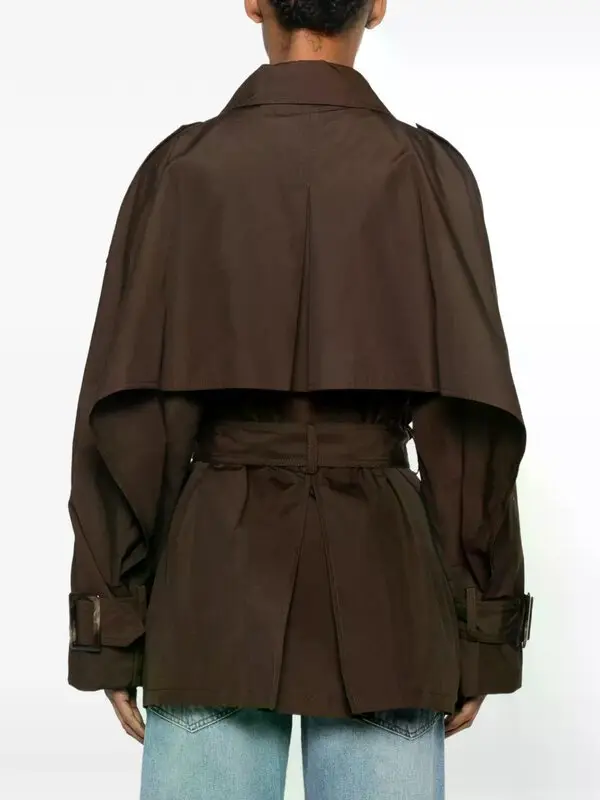 REPLAY Double-breasted Belted Trench Coat