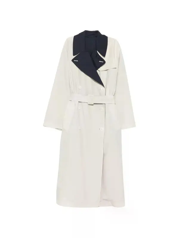 REPLAY Double-breasted Belted Trench Coat
