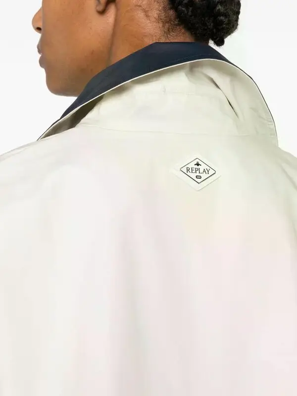 REPLAY Double-breasted Belted Trench Coat