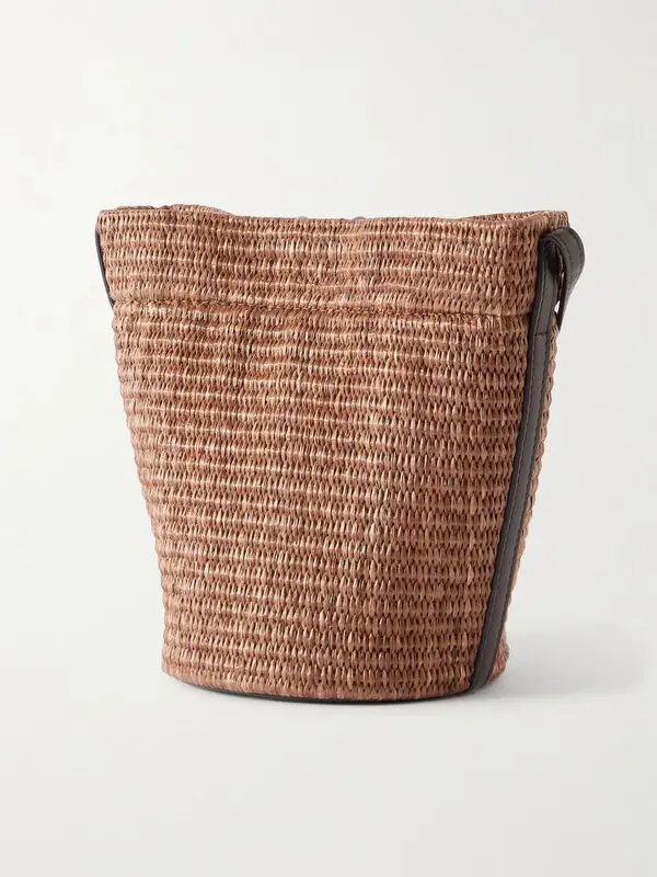 Brunello Cucinelli Raffia Bucket Bag - Brown