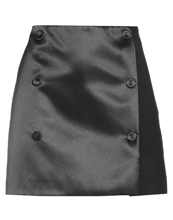 Erika Cavallini Mini Skirt In Virgin Wool Blend
