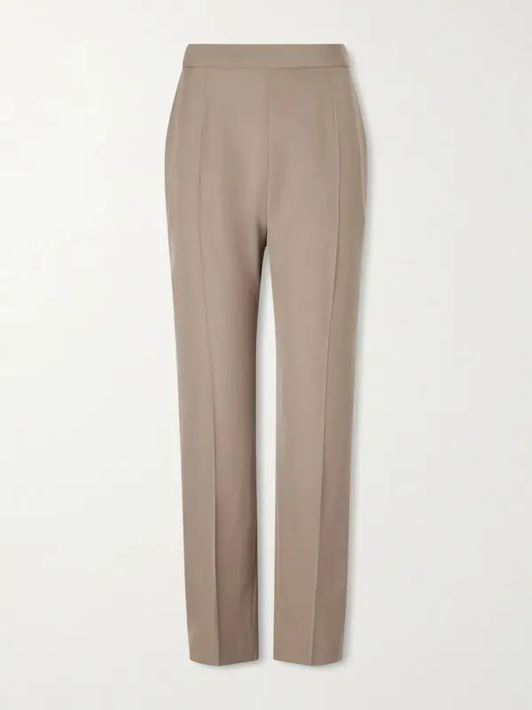 THE ROW Eranza Wool Straight-leg Pants - Gray
