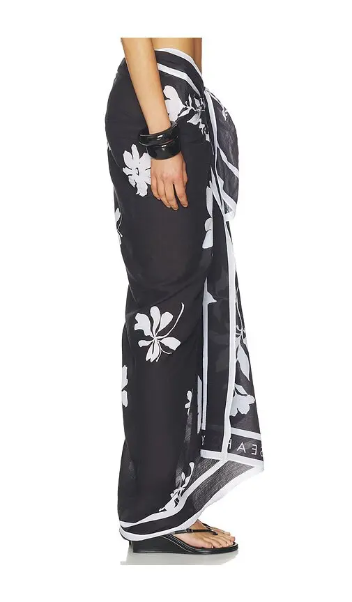 Seafolly May Flower Sarong In & White - Black