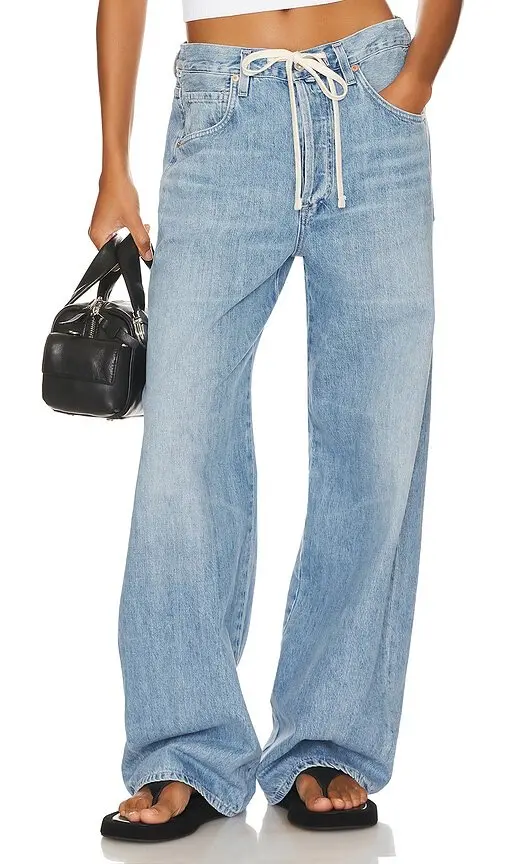 Citizens Of Humanity Petite Brynn Drawstring Jeans - Blue Lace