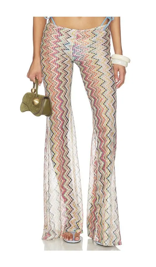 Missoni Zigzag Knit Bell-bottom Trousers
