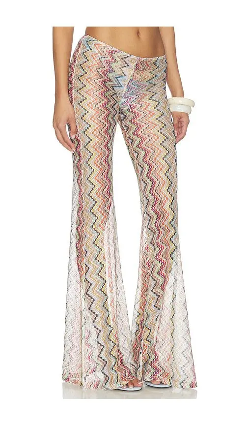 Missoni Zigzag Knit Bell-bottom Trousers