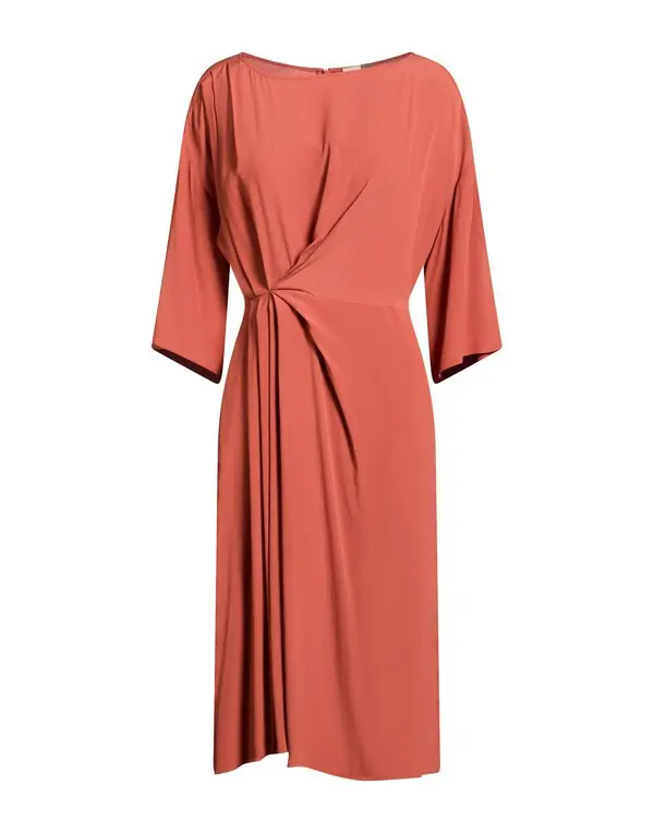 SEMICOUTURE Midi Dress In Acetate And Silk
