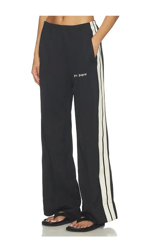 Palm Angels Classic Logo Track Loose Pant - Black & Off White