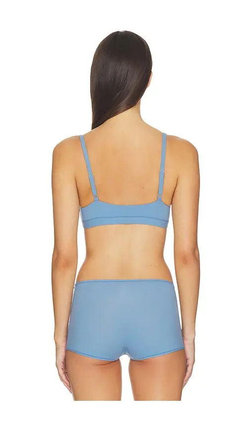 SKIMS Fits Everybody Scoop Neck Bralette In Slate - Arctic