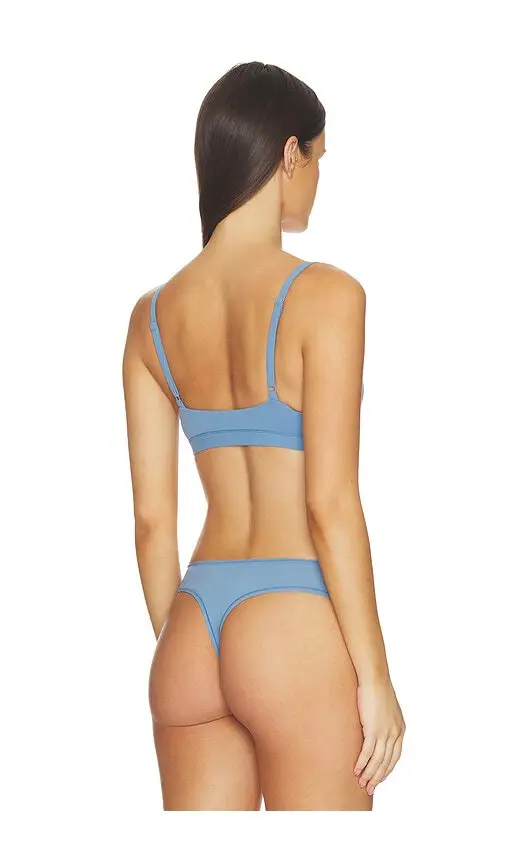 SKIMS Fits Everybody Triangle Bralette In Slate - Arctic