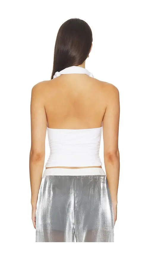 MADISON THE LABEL Halterneck Draped Top