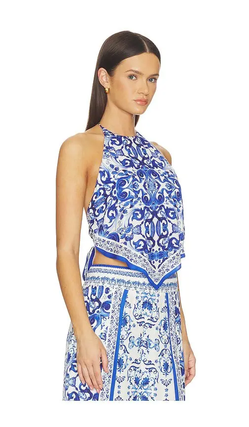 Alice + Olivia Handkerchief Halter Top - Solstice