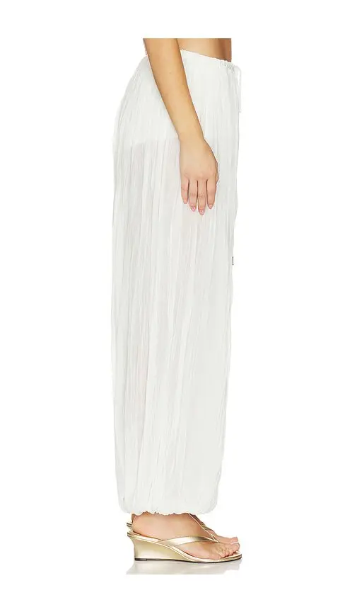 Simkhai Afton Crinkle Jersey Balloon Pant - Ivory