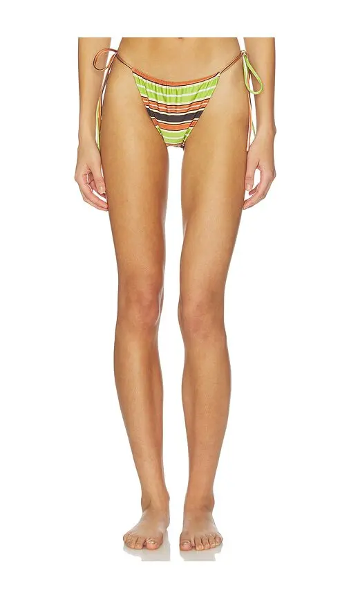Faithfull The Brand Bruna Bikini Bottom - Valencia Stripe